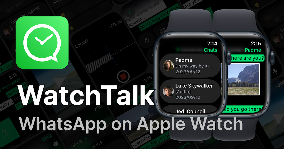 WatchTalk - WhatsApp on Apple Watch